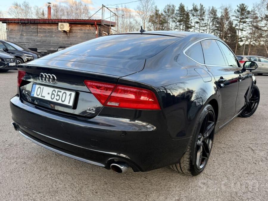 Black Audi A7 Sportback 2011 in Riga, with an engine capacity of 3.00 L and mileage of 0 thousand km for 9550 €, photo 7 on AUTOMOTO.COM.LV