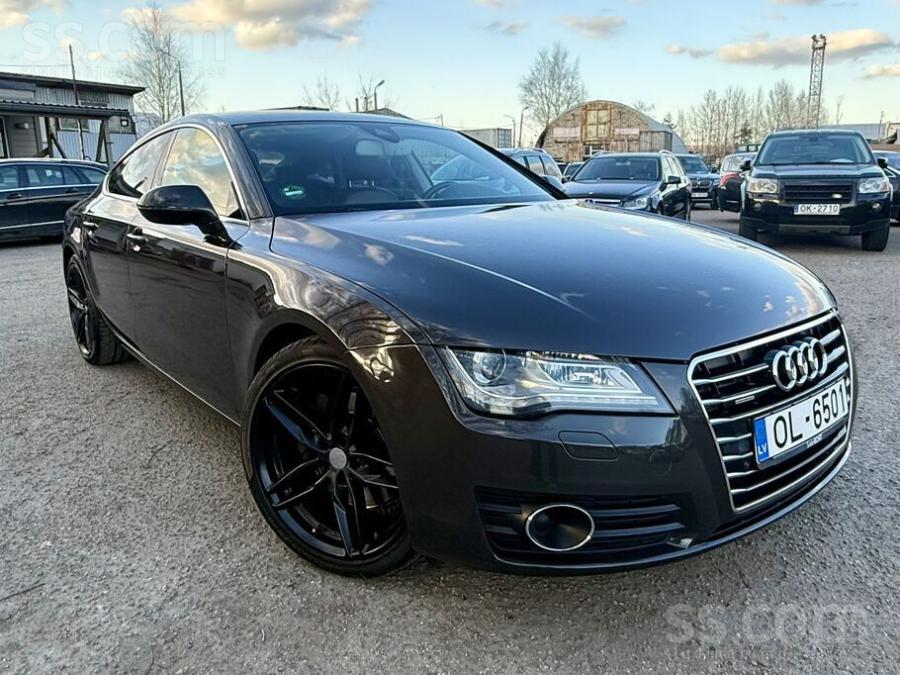 Black Audi A7 Sportback 2011 in Riga, with an engine capacity of 3.00 L and mileage of 0 thousand km for 9550 €, photo 8 on AUTOMOTO.COM.LV
