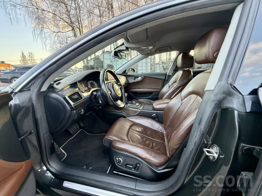 Black Audi A7 Sportback 2011 in Riga, with an engine capacity of 3.00 L and mileage of 0 thousand km for 9550 €, photo 9 on AUTOMOTO.COM.LV
