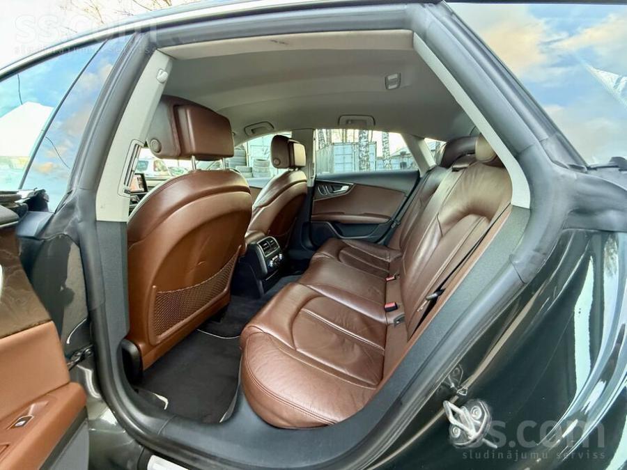 Black Audi A7 Sportback 2011 in Riga, with an engine capacity of 3.00 L and mileage of 0 thousand km for 9550 €, photo 21 on AUTOMOTO.COM.LV