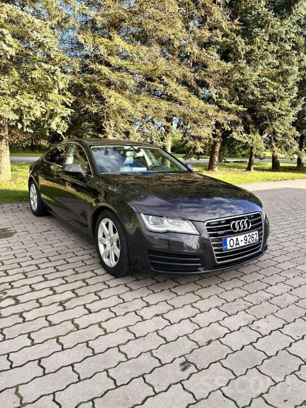 Black Audi A7 Sportback 2011 in Jelgava, with an engine capacity of 3.00 L and mileage of 382 thousand km for 8500 €, photo 1 on AUTOMOTO.COM.LV
