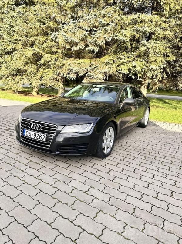 Black Audi A7 Sportback 2011 in Jelgava, with an engine capacity of 3.00 L and mileage of 382 thousand km for 8500 €, photo 2 on AUTOMOTO.COM.LV