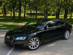 Black Audi A7 Sportback 2011 in Prienai, with an engine capacity of 3.00 L and mileage of 315 thousand km for 13350 €, photo  on AUTOMOTO.COM.LV