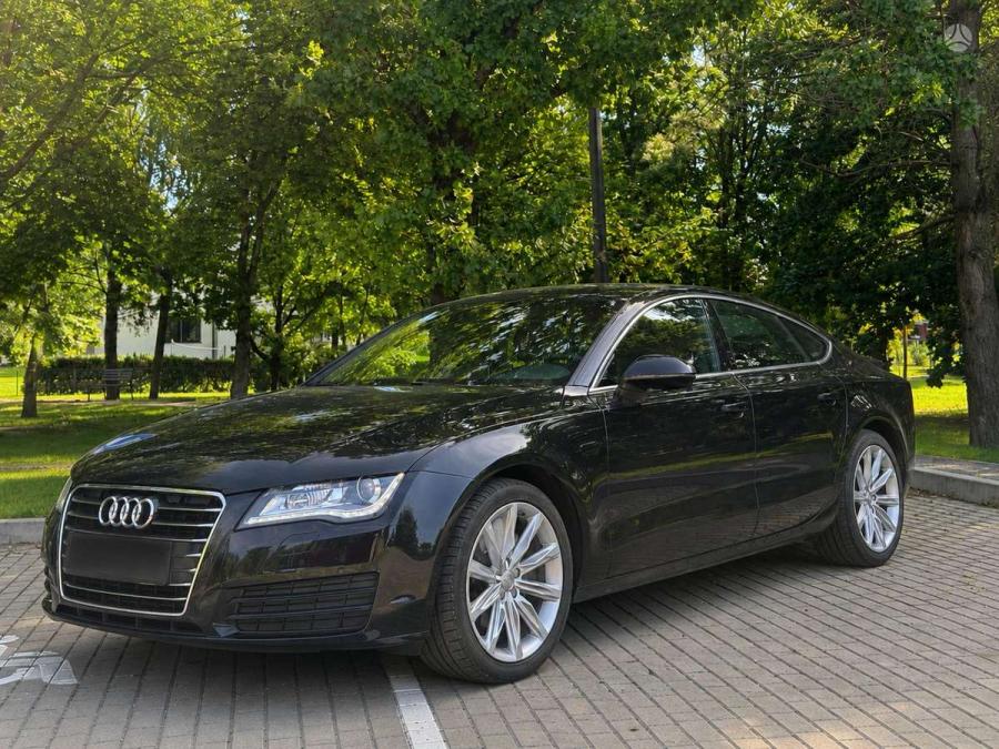 Black Audi A7 Sportback 2011 in Prienai, with an engine capacity of 3.00 L and mileage of 315 thousand km for 13350 €, photo 4 on AUTOMOTO.COM.LV