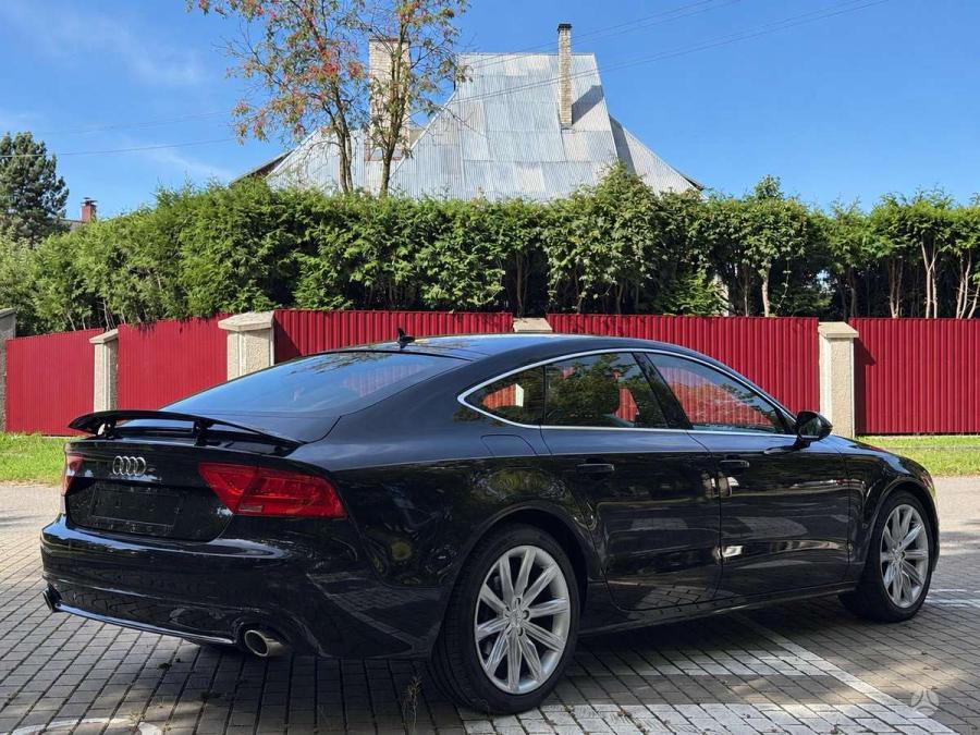 Black Audi A7 Sportback 2011 in Prienai, with an engine capacity of 3.00 L and mileage of 315 thousand km for 13350 €, photo 11 on AUTOMOTO.COM.LV