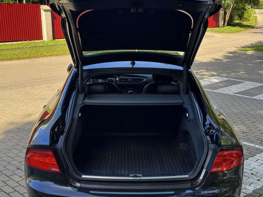 Black Audi A7 Sportback 2011 in Prienai, with an engine capacity of 3.00 L and mileage of 315 thousand km for 13350 €, photo 53 on AUTOMOTO.COM.LV