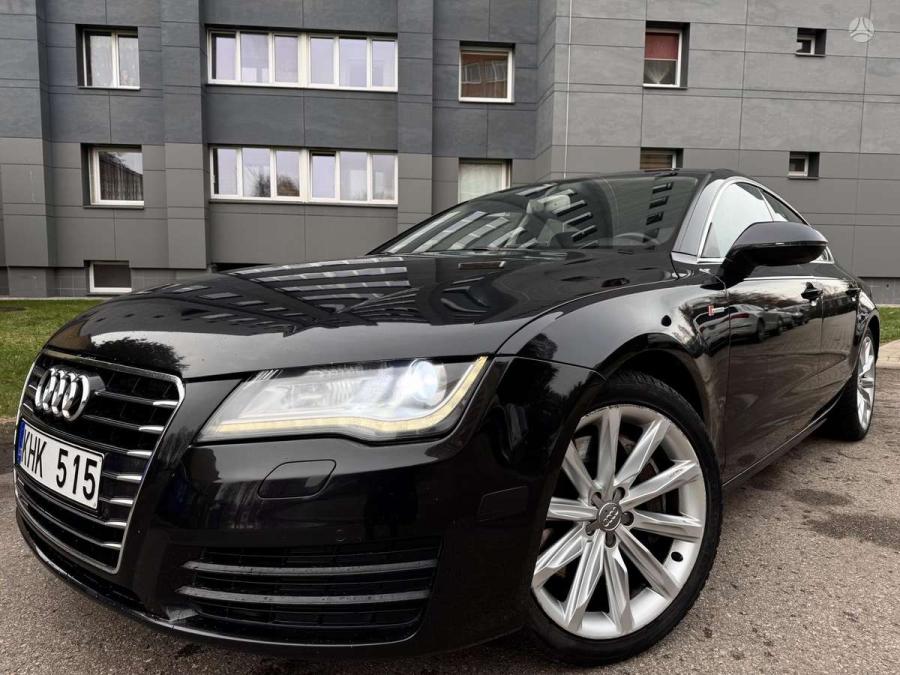 Melns Audi A7 Sportback 2012 Kauņa, ar dzinēja tilpumu 3.00 L un nobraukumu 272 tūkst. km par 8500 €, foto 2 vietnē AUTOMOTO.COM.LV