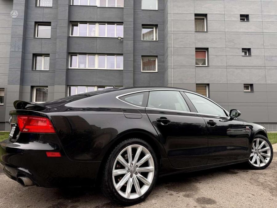 Melns Audi A7 Sportback 2012 Kauņa, ar dzinēja tilpumu 3.00 L un nobraukumu 272 tūkst. km par 8500 €, foto 13 vietnē AUTOMOTO.COM.LV