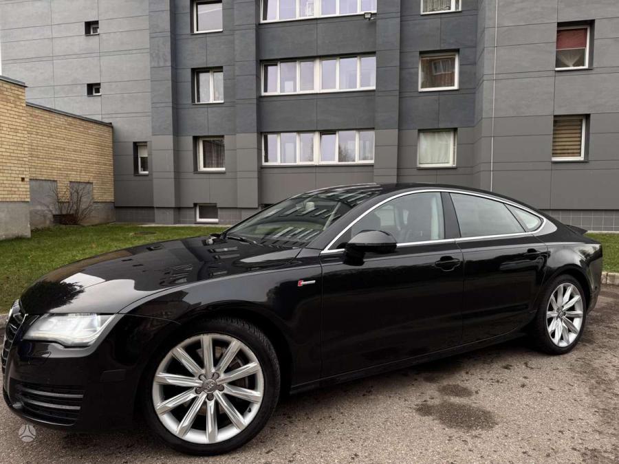 Melns Audi A7 Sportback 2012 Kauņa, ar dzinēja tilpumu 3.00 L un nobraukumu 272 tūkst. km par 8500 €, foto 26 vietnē AUTOMOTO.COM.LV