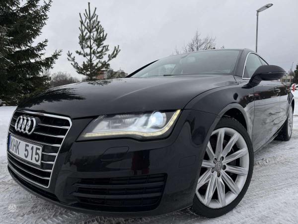 Melns Audi A7 Sportback 2012 Kauņa, ar dzinēja tilpumu 3.00 L un nobraukumu 272 tūkst. km par 8750 €, foto 1 vietnē AUTOMOTO.COM.LV