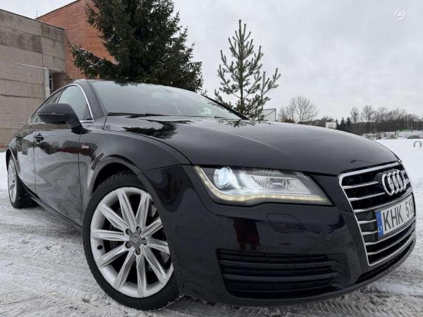 Melns Audi A7 Sportback 2012 Kauņa, ar dzinēja tilpumu 3.00 L un nobraukumu 272 tūkst. km par 8750 €, foto 2 vietnē AUTOMOTO.COM.LV
