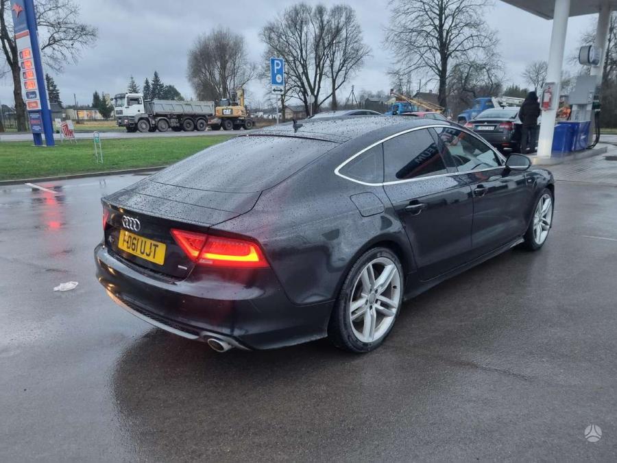 Black Audi A7 Sportback 2012 in Taurage, with an engine capacity of 3.00 L and mileage of 200 thousand km for 4700 €, photo 26 on AUTOMOTO.COM.LV