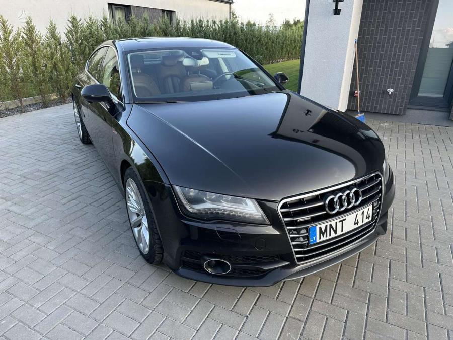 Melns Audi A7 Sportback 2012 Kauņa, ar dzinēja tilpumu 3.00 L un nobraukumu 267 tūkst. km par 13200 €, foto 5 vietnē AUTOMOTO.COM.LV