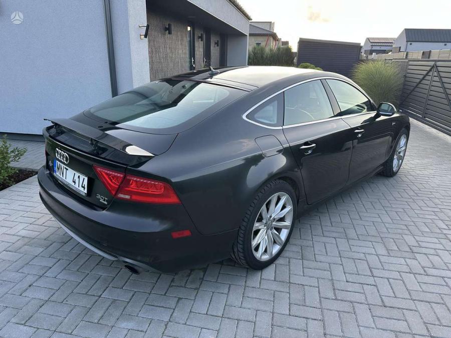 Melns Audi A7 Sportback 2012 Kauņa, ar dzinēja tilpumu 3.00 L un nobraukumu 267 tūkst. km par 13200 €, foto 7 vietnē AUTOMOTO.COM.LV