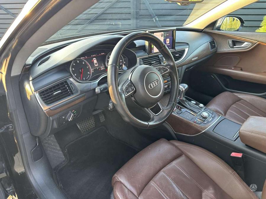 Melns Audi A7 Sportback 2012 Kauņa, ar dzinēja tilpumu 3.00 L un nobraukumu 267 tūkst. km par 13200 €, foto 13 vietnē AUTOMOTO.COM.LV