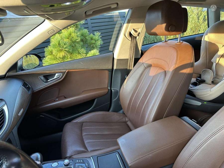 Melns Audi A7 Sportback 2012 Kauņa, ar dzinēja tilpumu 3.00 L un nobraukumu 267 tūkst. km par 13200 €, foto 15 vietnē AUTOMOTO.COM.LV