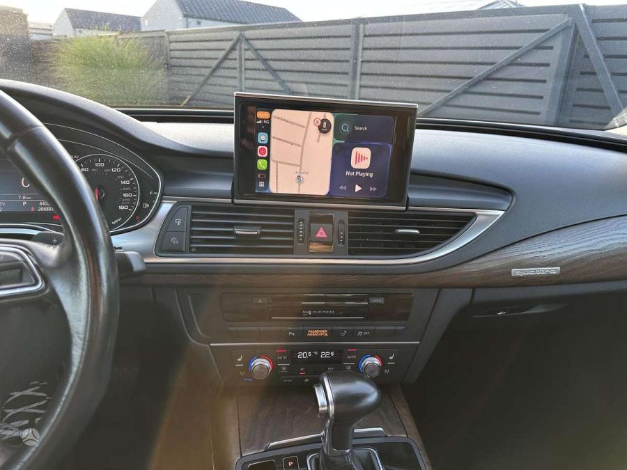 Melns Audi A7 Sportback 2012 Kauņa, ar dzinēja tilpumu 3.00 L un nobraukumu 267 tūkst. km par 13200 €, foto 18 vietnē AUTOMOTO.COM.LV
