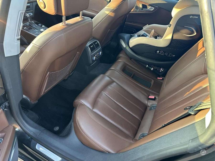 Melns Audi A7 Sportback 2012 Kauņa, ar dzinēja tilpumu 3.00 L un nobraukumu 267 tūkst. km par 13200 €, foto 21 vietnē AUTOMOTO.COM.LV