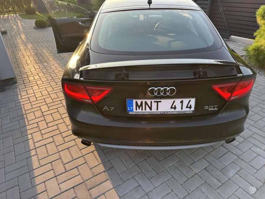 Melns Audi A7 Sportback 2012 Kauņa, ar dzinēja tilpumu 3.00 L un nobraukumu 267 tūkst. km par 13200 €, foto 24 vietnē AUTOMOTO.COM.LV