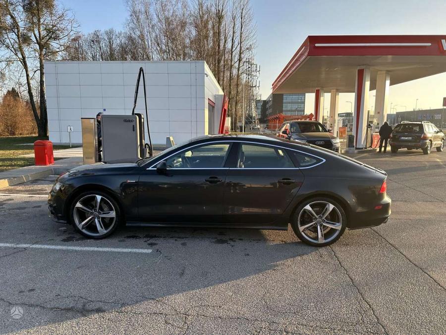 Melns Audi A7 Sportback 2012 Kauņa, ar dzinēja tilpumu 3.00 L un nobraukumu 267 tūkst. km par 13200 €, foto 26 vietnē AUTOMOTO.COM.LV