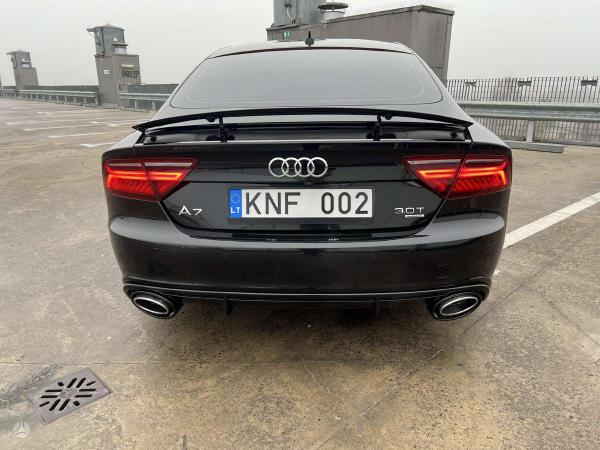 Black Audi A7 Sportback 2015 in Siauliai, with an engine capacity of 2.99 L and mileage of 166 thousand km for 14500 €, photo 8 on AUTOMOTO.COM.LV