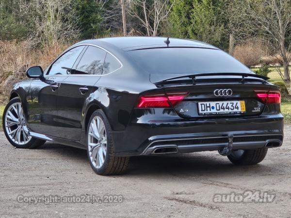 Black Audi A7 Sportback 2015 in Viljandi, with an engine capacity of 3.00 L and mileage of 195 thousand km for 18900 €, photo 4 on AUTOMOTO.COM.LV