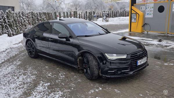 Black Audi A7 Sportback 2018 in Kaunas, with an engine capacity of 3.00 L and mileage of 222 thousand km for 20300 €, photo 4 on AUTOMOTO.COM.LV