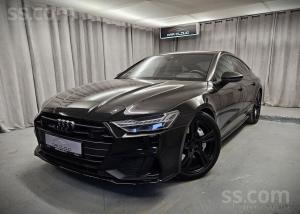 Melns Audi A7 Sportback 2018 Rīga, ar dzinēja tilpumu 3.00 L un nobraukumu 160 tūkst. km par 32990 €, foto  vietnē AUTOMOTO.COM.LV