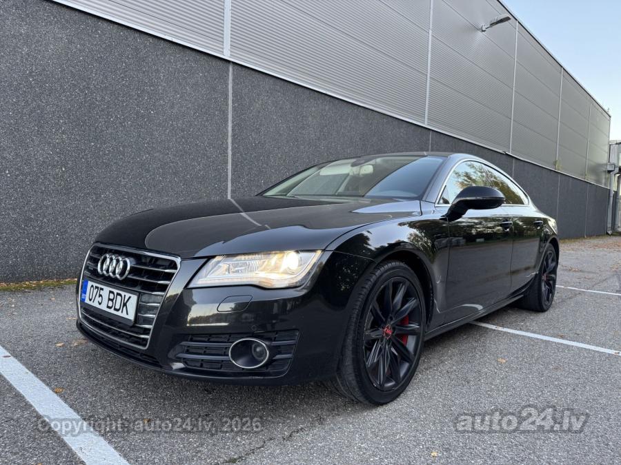 Black Audi A7 Sportback 2010 in Parnu, with an engine capacity of 3.00 L and mileage of 312 thousand km for 8950 €, photo 1 on AUTOMOTO.COM.LV
