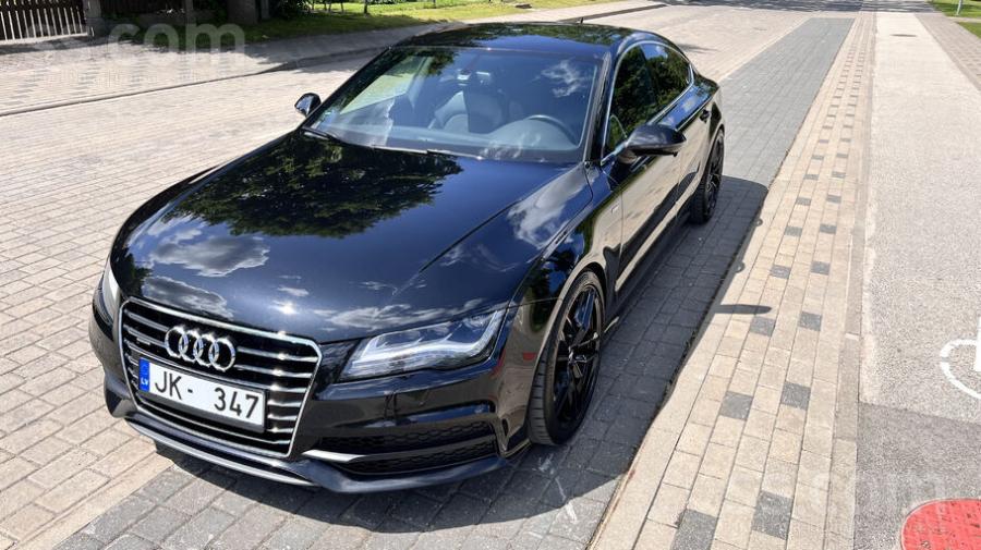 Black Audi A7 Sportback 2011 in Riga, with an engine capacity of 3.00 L and mileage of 255 thousand km for 16800 €, photo 3 on AUTOMOTO.COM.LV