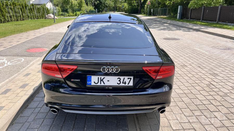 Black Audi A7 Sportback 2011 in Riga, with an engine capacity of 3.00 L and mileage of 255 thousand km for 16800 €, photo 6 on AUTOMOTO.COM.LV