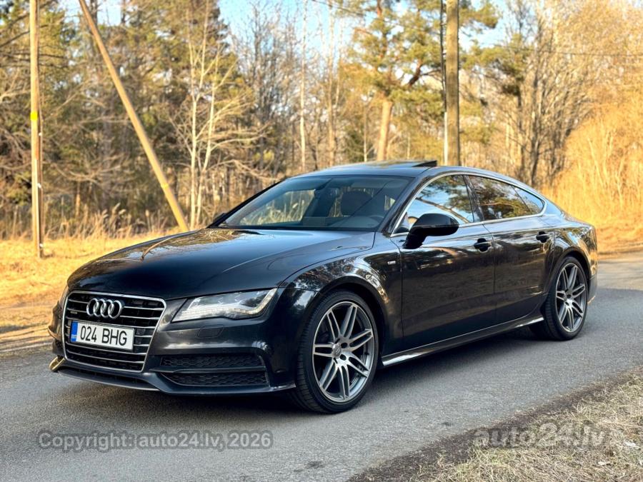 Black Audi A7 Sportback 2011 in Tallinn, with an engine capacity of 3.00 L and mileage of 222 thousand km for 13999 €, photo 1 on AUTOMOTO.COM.LV