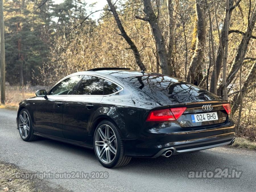 Black Audi A7 Sportback 2011 in Tallinn, with an engine capacity of 3.00 L and mileage of 222 thousand km for 13999 €, photo 4 on AUTOMOTO.COM.LV