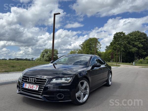 Black Audi A7 Sportback 2011 in Rezekne, with an engine capacity of 3.00 L and mileage of 258 thousand km for 13700 €, photo 1 on AUTOMOTO.COM.LV