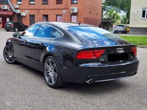 Black Audi A7 Sportback 2011 in Vilnius, with an engine capacity of 3.00 L and mileage of 295 thousand km for 11300 €, photo 6 on AUTOMOTO.COM.LV