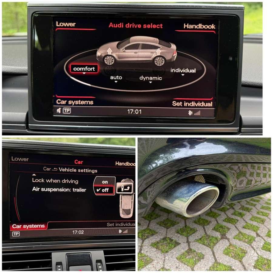 Black Audi A7 Sportback 2011 in Vilnius, with an engine capacity of 3.00 L and mileage of 295 thousand km for 11300 €, photo 13 on AUTOMOTO.COM.LV