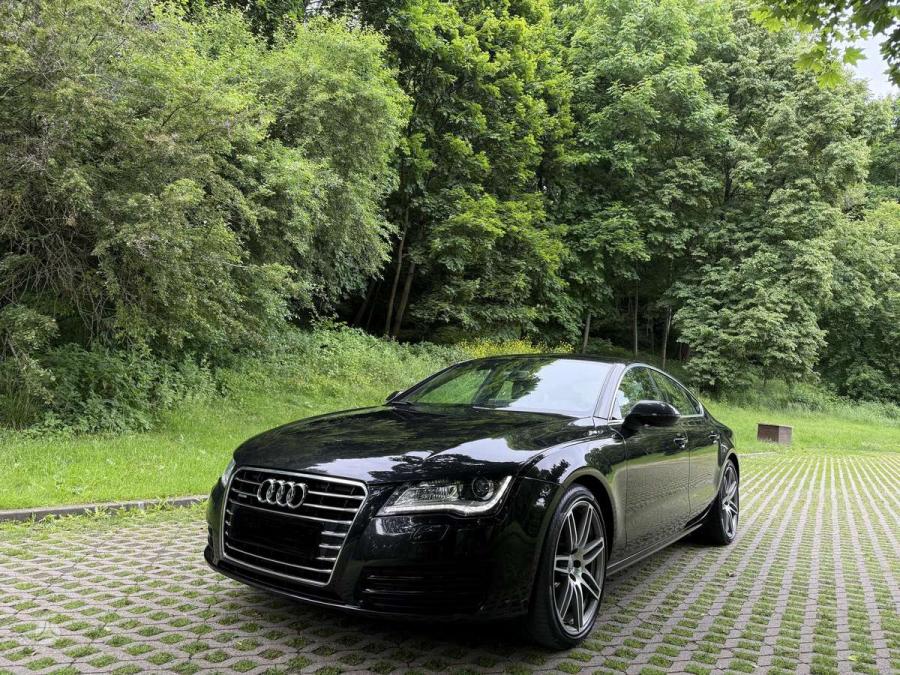 Black Audi A7 Sportback 2011 in Vilnius, with an engine capacity of 2.97 L and mileage of 295 thousand km for 10750 €, photo 39 on AUTOMOTO.COM.LV