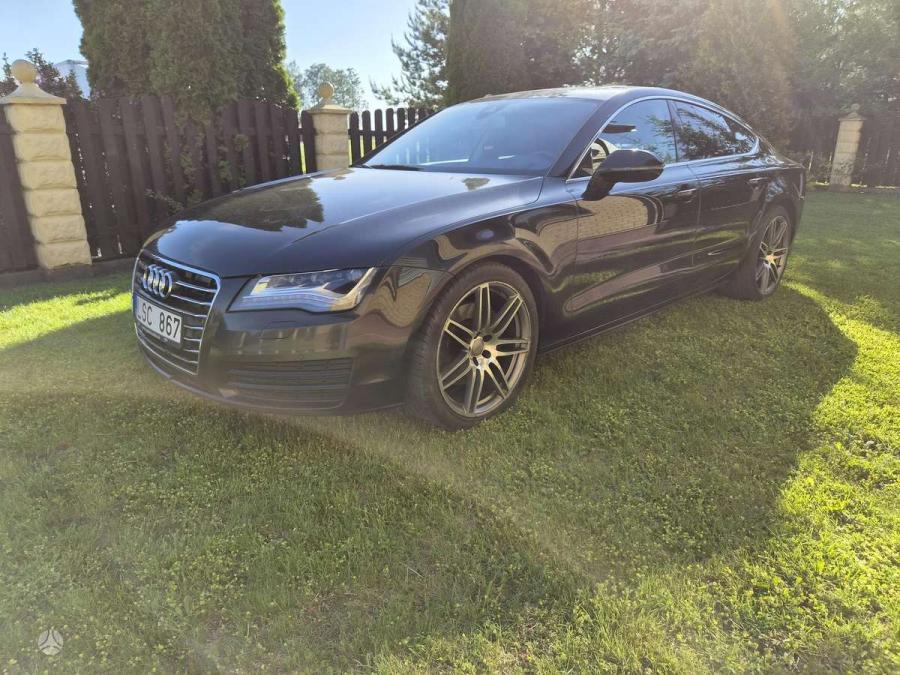 Melns Audi A7 Sportback 2011 Kauņa, ar dzinēja tilpumu 2.97 L un nobraukumu 272 tūkst. km par 11000 €, foto 5 vietnē AUTOMOTO.COM.LV
