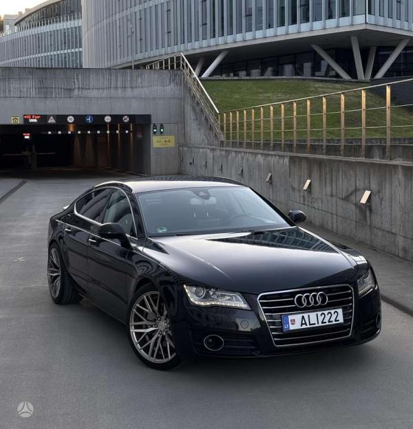 Melns Audi A7 Sportback 2011 Viļņa, ar dzinēja tilpumu 2.97 L un nobraukumu 290 tūkst. km par 14500 €, foto 1 vietnē AUTOMOTO.COM.LV