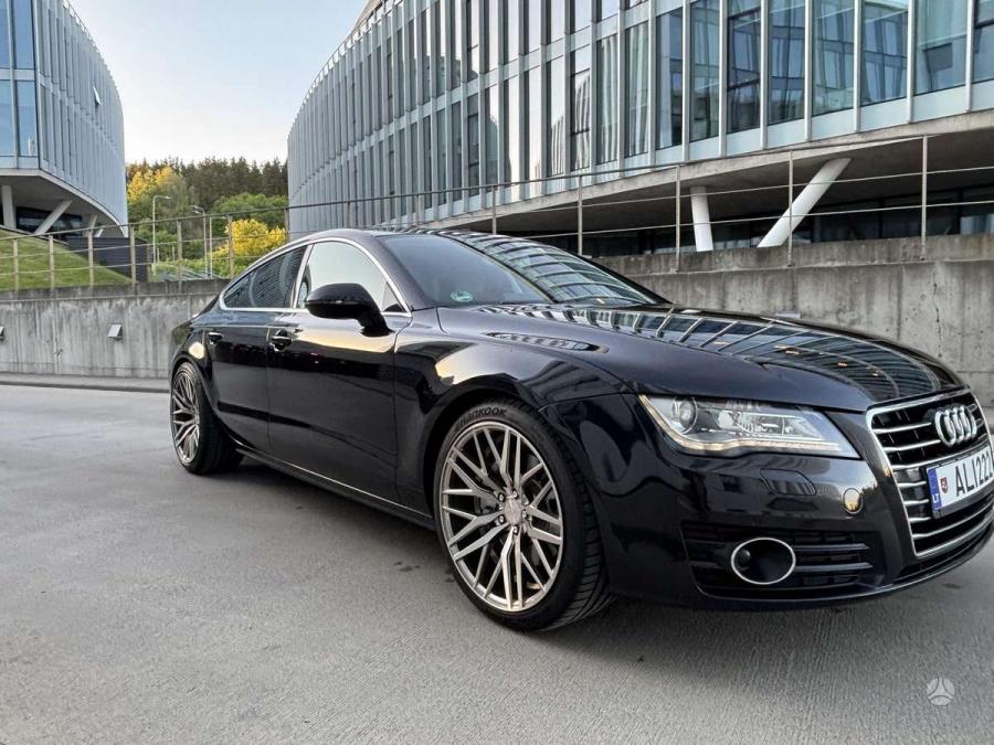 Melns Audi A7 Sportback 2011 Viļņa, ar dzinēja tilpumu 2.97 L un nobraukumu 290 tūkst. km par 14500 €, foto 3 vietnē AUTOMOTO.COM.LV