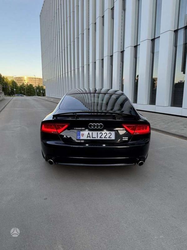 Melns Audi A7 Sportback 2011 Viļņa, ar dzinēja tilpumu 2.97 L un nobraukumu 290 tūkst. km par 14500 €, foto 7 vietnē AUTOMOTO.COM.LV