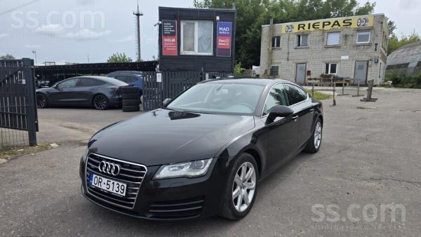 Melns Audi A7 Sportback 2011 Rīga, ar dzinēja tilpumu 3.00 L un nobraukumu 305 tūkst. km par 11490 €, foto 1 vietnē AUTOMOTO.COM.LV
