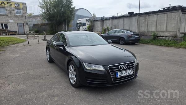 Melns Audi A7 Sportback 2011 Rīga, ar dzinēja tilpumu 3.00 L un nobraukumu 305 tūkst. km par 11490 €, foto 2 vietnē AUTOMOTO.COM.LV