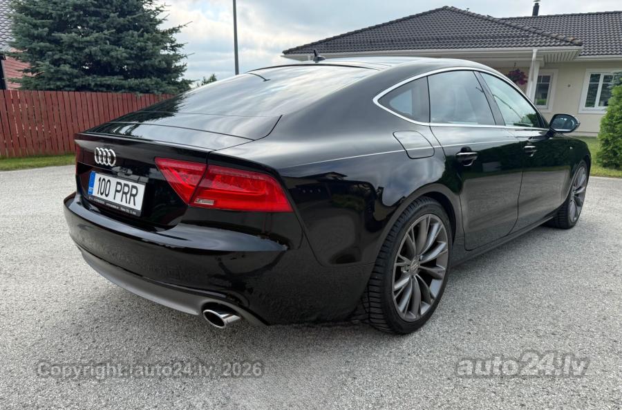 Black Audi A7 Sportback 2011 in Tartu, with an engine capacity of 3.00 L and mileage of 378 thousand km for 10800 €, photo 7 on AUTOMOTO.COM.LV