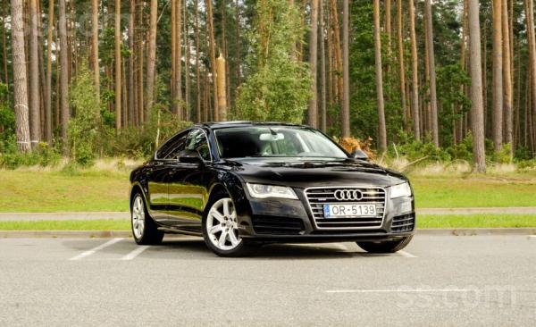 Melns Audi A7 Sportback 2011 Rīga, ar dzinēja tilpumu 3.00 L un nobraukumu 305 tūkst. km par 11490 €, foto 2 vietnē AUTOMOTO.COM.LV