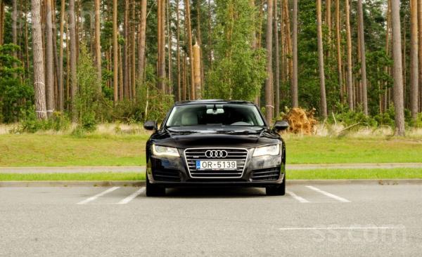 Melns Audi A7 Sportback 2011 Rīga, ar dzinēja tilpumu 3.00 L un nobraukumu 305 tūkst. km par 11490 €, foto 3 vietnē AUTOMOTO.COM.LV