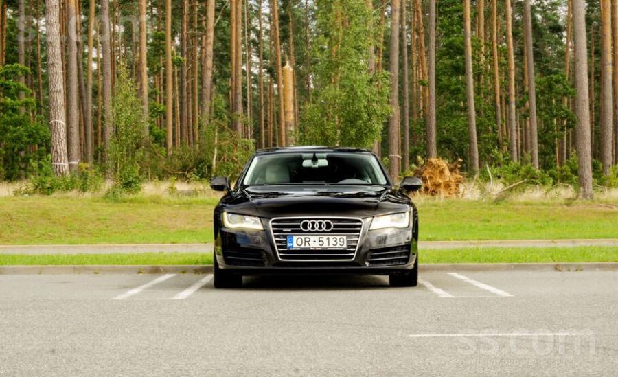Black Audi A7 Sportback 2011 in Riga, with an engine capacity of 3.00 L and mileage of 305 thousand km for 11490 €, photo 4 on AUTOMOTO.COM.LV