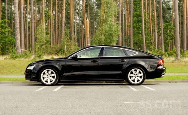 Melns Audi A7 Sportback 2011 Rīga, ar dzinēja tilpumu 3.00 L un nobraukumu 305 tūkst. km par 11490 €, foto 5 vietnē AUTOMOTO.COM.LV