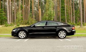 Black Audi A7 Sportback 2011 in Riga, with an engine capacity of 3.00 L and mileage of 305 thousand km for 11490 €, photo 6 on AUTOMOTO.COM.LV