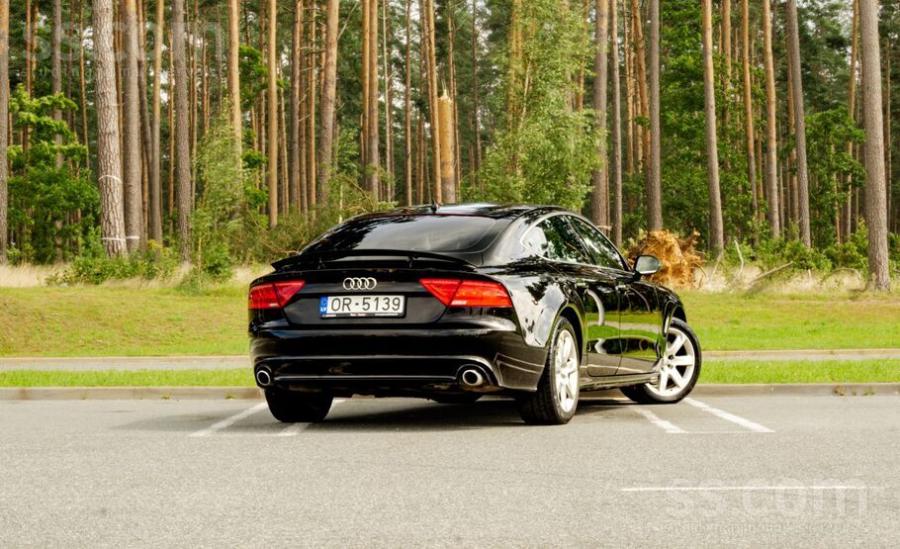 Black Audi A7 Sportback 2011 in Riga, with an engine capacity of 3.00 L and mileage of 305 thousand km for 11490 €, photo 7 on AUTOMOTO.COM.LV